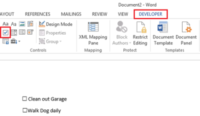 How to make a Checklist in Word