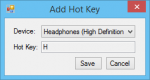Change default Audio Devices using Hotkey with Audio Switcher