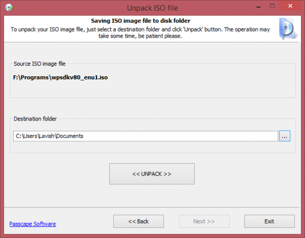Passcape ISO Burner: Portable tool to burn ISO files in Windows