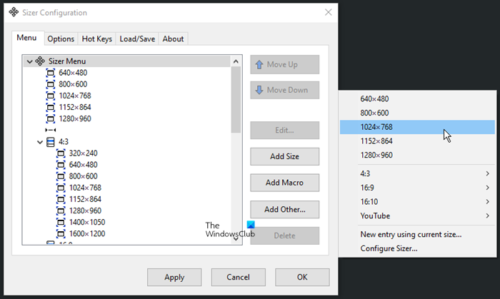 Resize Explorer And Program Windows To An Exact Size Quickly