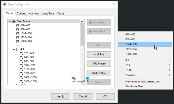 Resize Explorer & Program windows to an exact size quickly Resize Explorer & Program windows to an exact size quickly