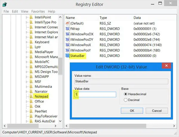 How to enable Status Bar in Notepad on Windows 11/10 How to enable Status Bar in Notepad on Windows 11/10