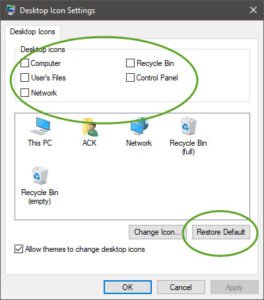 Icons disappeared from desktop in Windows 11