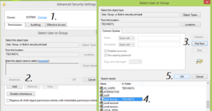 Failed to enumerate objects in the container, Access is denied