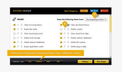 Security, Privacy, Cleaning tools for Edge, Firefox, Chrome, Opera