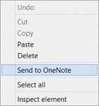 Disable or Remove Send To OneNote in Windows PC
