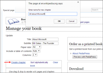 How to create an eBook from Wikipedia