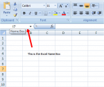 How to use Name Box in Excel