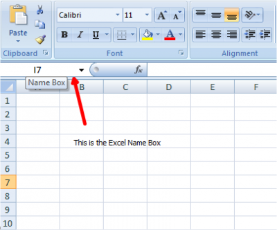 How to use Name Box in Excel