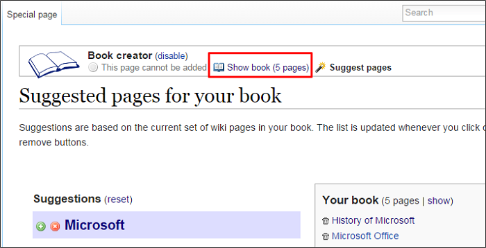 How to create an eBook from Wikipedia