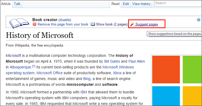 How to create an eBook from Wikipedia