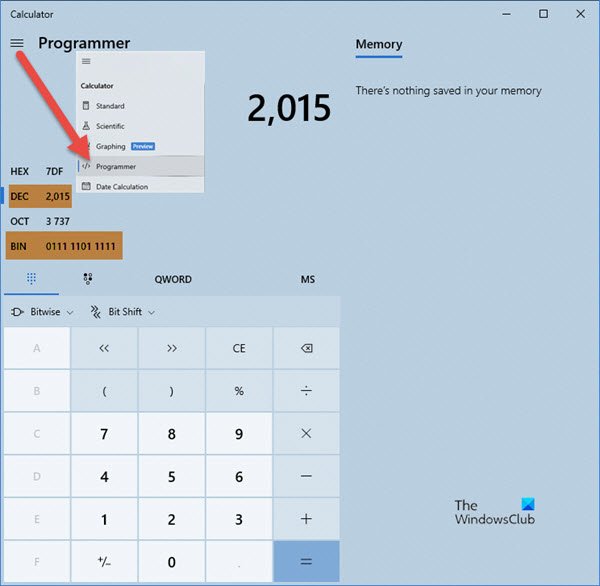 Convert Decimal to Binary using Windows Calculator Convert Decimal to Binary using Windows Calculator