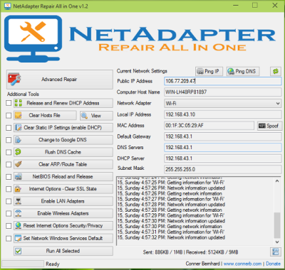 NetAdapter Repair will fix all your Network problems on Windows