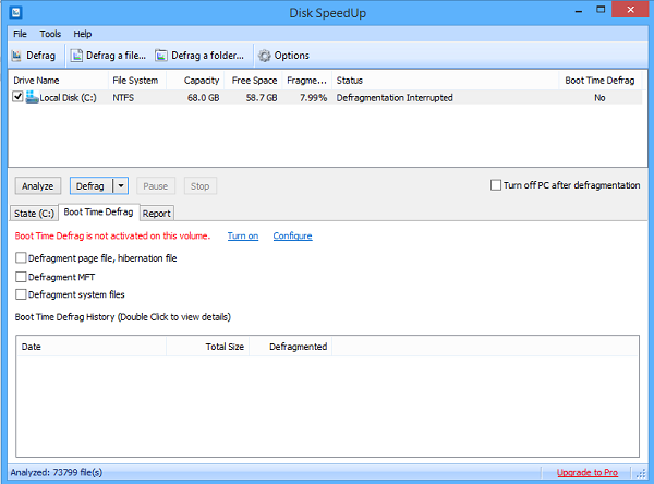 Disk SpeedUp: Defragment and Optimize Hard Disk on Windows