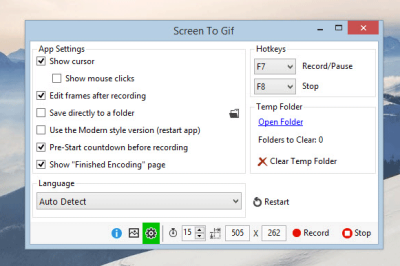 Screen To GIF: Free software to create animated GIF Image