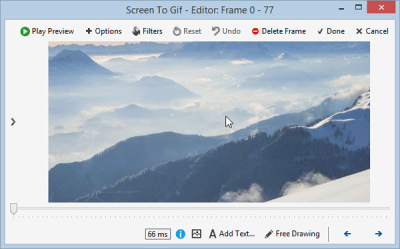 Screen To GIF: Free software to create animated GIF Image