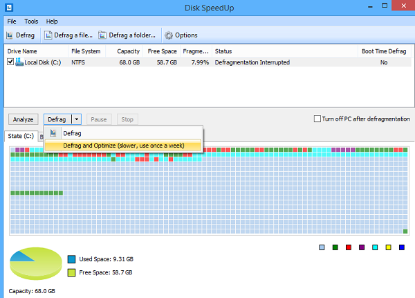 Disk SpeedUp: Defragment and Optimize Hard Disk on Windows