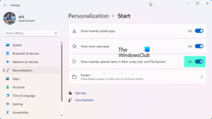 How to clear Taskbar icons Jump List history in Windows 11/10