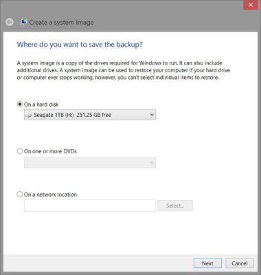 How to validate Windows System Backup Image