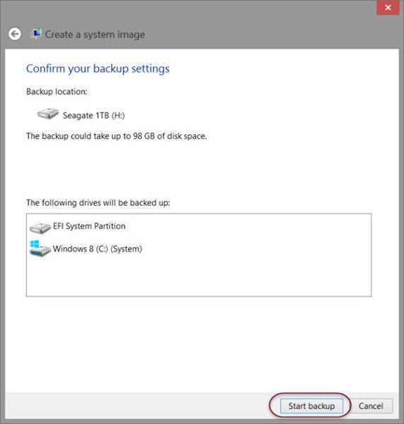 How to Create or Restore System Image in Windows 11/10
