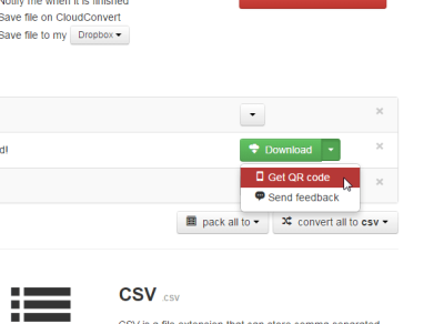 Convert any file to different formats at once using CloudConvert