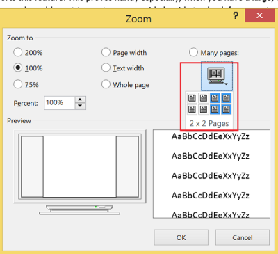 How to view multiple pages in Word at once
