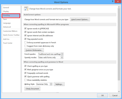 How to use Readability Statistics in Word