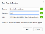 Add Custom Search Engine to Chrome or Edge browser