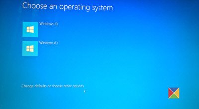 How to change default operating system; Change Boot defaults
