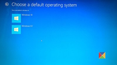 How to change default operating system; Change Boot defaults