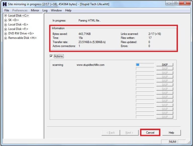 Free website downloader software for Windows PC