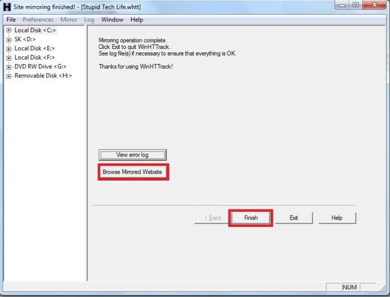 Free website downloader software for Windows PC
