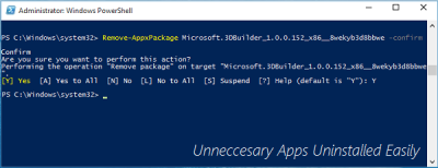 Uninstall Microsoft Store apps from User Account using PowerShell