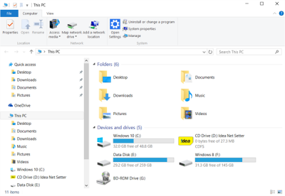 Open File Explorer to This PC instead of Quick Access in Windows