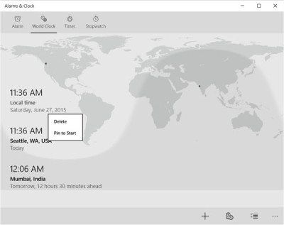 Add Clocks, Set Alarms, Use Timer, Stopwatch in Windows 11/10