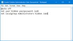 Create Local Administrator Account on Windows 11/10 using CMD