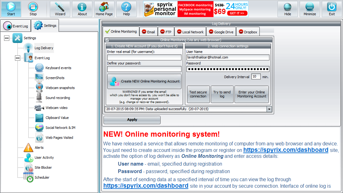 Spyrix Keylogger Kostenlose Rezension Und Download - Futuriq.de