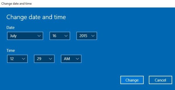 Change Date, Time, Region, Locale, Language in Windows 10