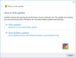 Stop unwanted Windows Update with Show or Hide Updates Tool