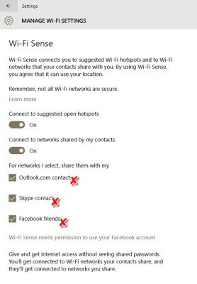 Wi-Fi Sense in Windows 10 and How to turn it OFF and WHY
