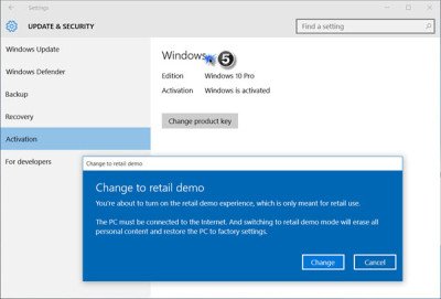 Delete or Enable Retail Demo mode in Windows 11/10