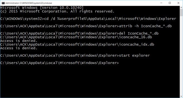 Rebuild Corrupt Icon Cache, Clear Thumbnail cache in Windows 11