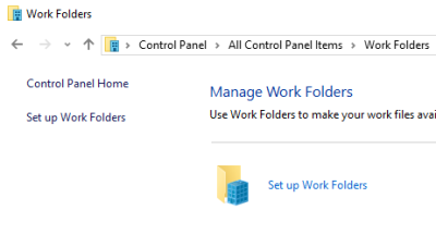 Work Folders encryption in Windows 11/10