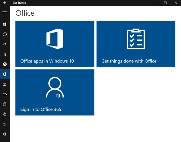 Get Started app of Windows 10 - Learn Windows 10