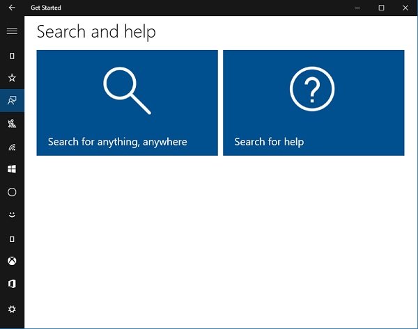 Get Started app of Windows 10 - Learn Windows 10