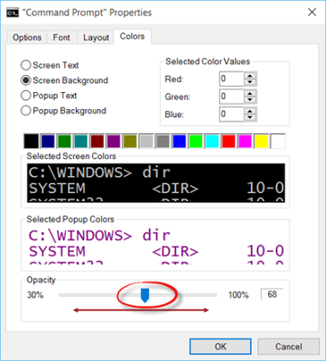 How to make Command Prompt Transparent in Windows 11