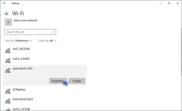 How to set Metered Connections in Windows 11