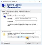 Create Remote Desktop Connection shortcut in Windows 11