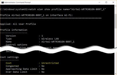 How to set Metered Connections in Windows 11