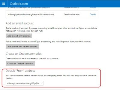 How to create Outlook Email Alias
